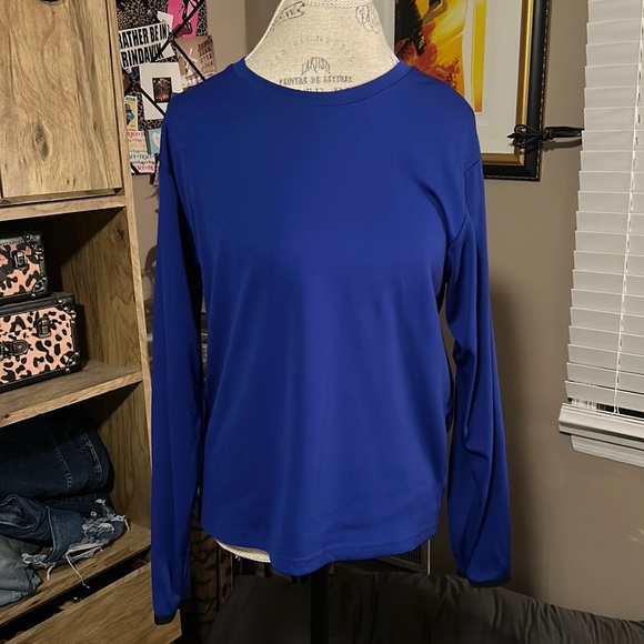Prospirit | Tops | Prospirit Blue Long Sleeve Performance Shirt Medium ...